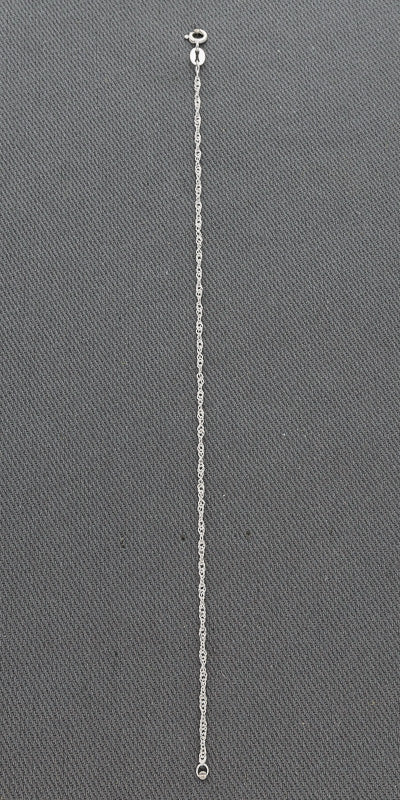 Sterling silver thin rope bracelet 6620042690689